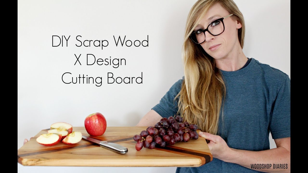 How to Make a Scrap Wood X Design Cutting Board - YouTube