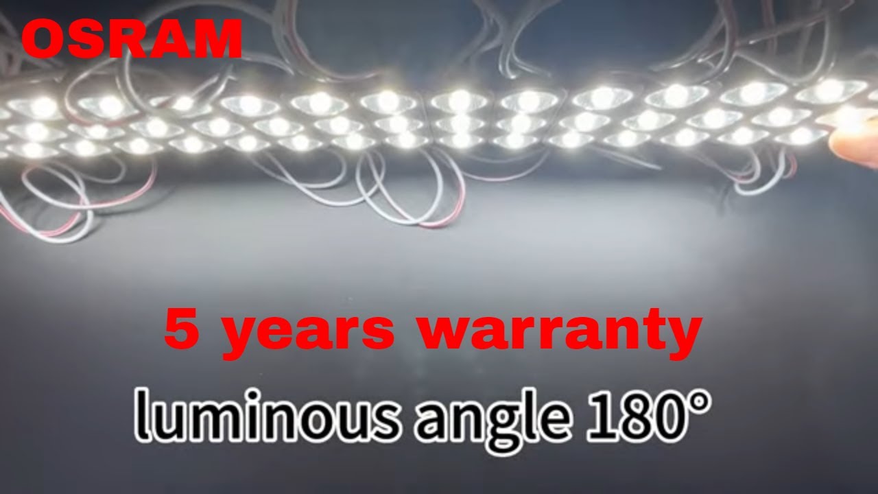 Lighting angle 180°Osram chip LED module - YouTube