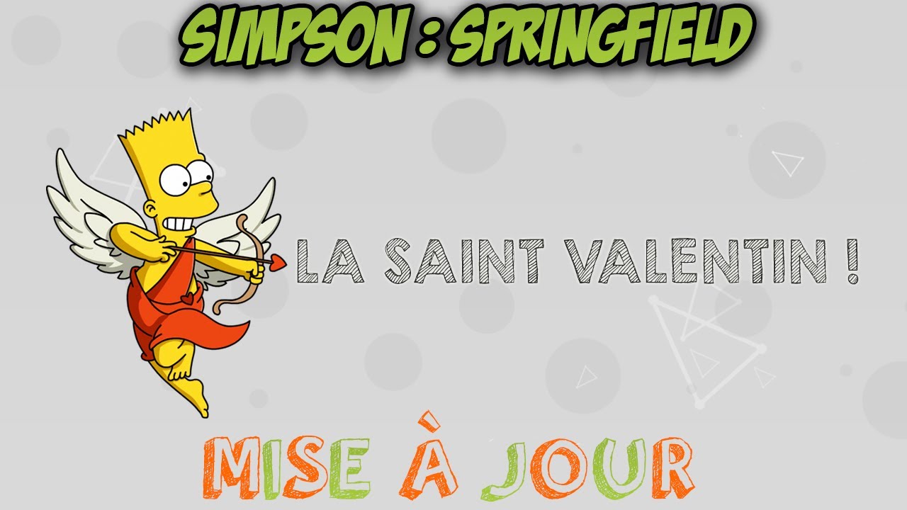 - Les Simpson : Springfield | Nouveautés mise à jour Saint Valentin ...