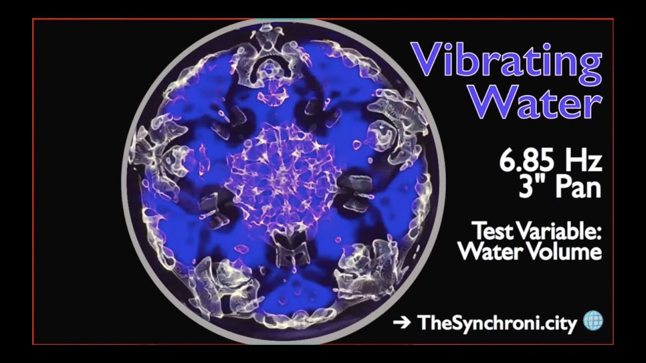Vibrating Water Cymatics - “5-Fold Symmetry + Slow Motion” - 6.85Hz 3 ...
