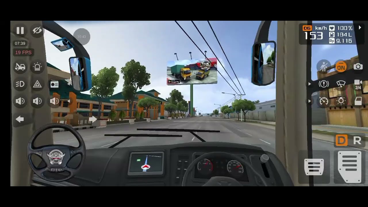 OTW Semarang FULL Driver Cabin View Bus Simulator - YouTube