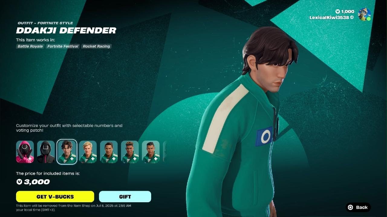 Squid game skins reveal - YouTube