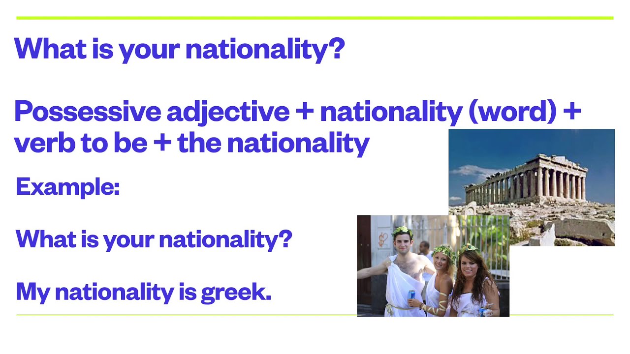 Where are you from? What is your nationality? - YouTube