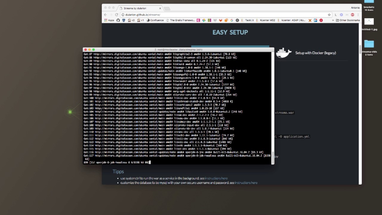 Streama Tutorial#2 - running on ubuntu16 - YouTube