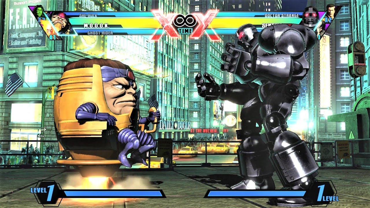 MODOK vs Sentinel (Hardest AI) - Ultimate Marvel vs. Capcom 3 - YouTube