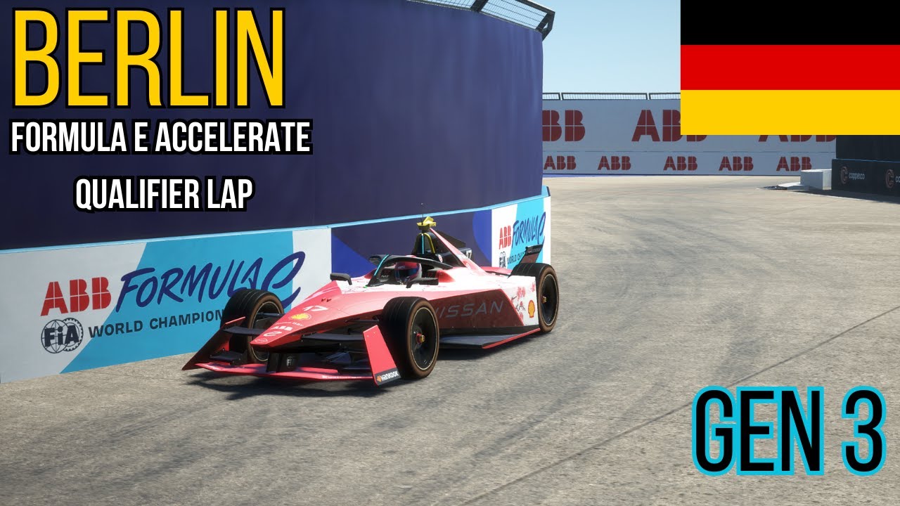 Berlin Formula E Accelerate Qualifiers lap | Gen 3 rFactor 2 - YouTube
