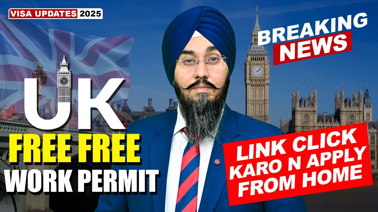 UK🇬🇧 FREE FREE WORK PERMIT LINK CLICK KARO N APPLY FROM HOME | STUDY ...