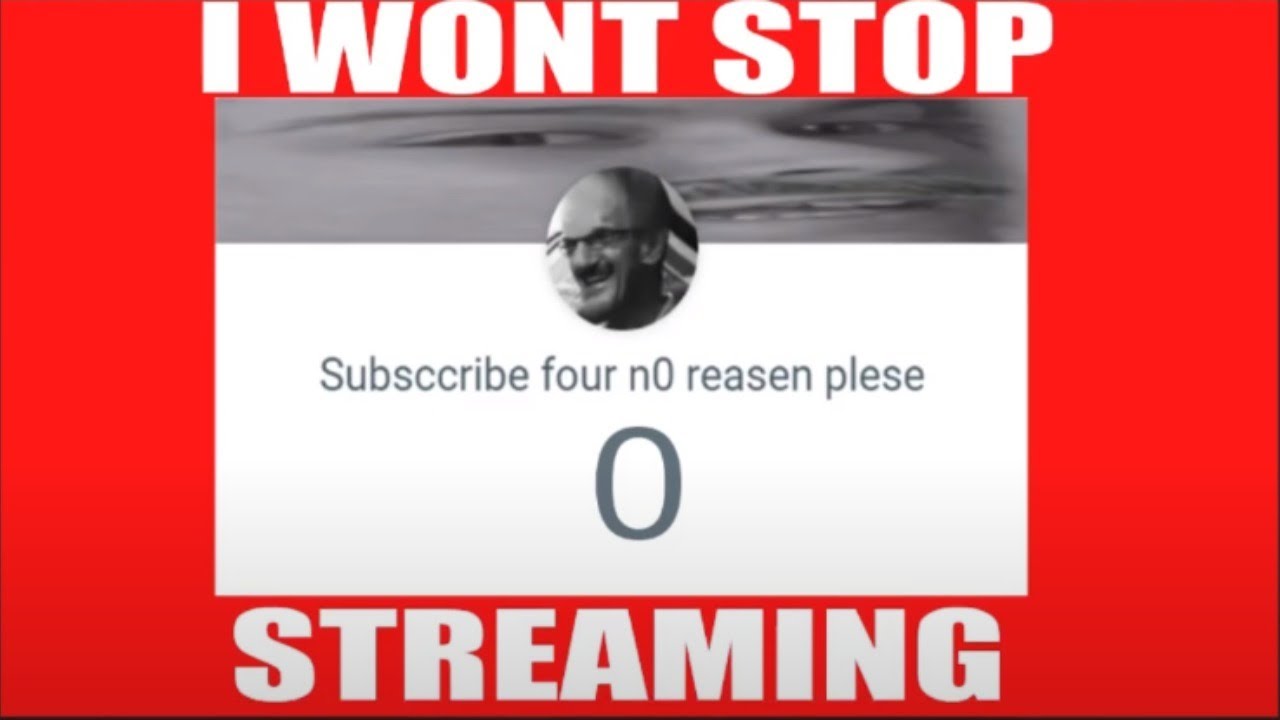 i literally wont stop streaming until i hit 1000 subscribers - YouTube