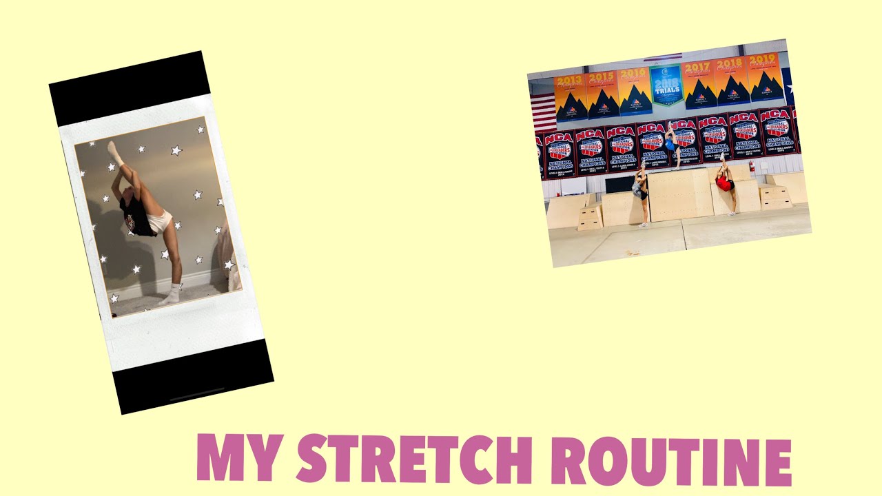 MY WEEKLY CHEER STRETCH ROUTINE!!// living the cheer life - YouTube