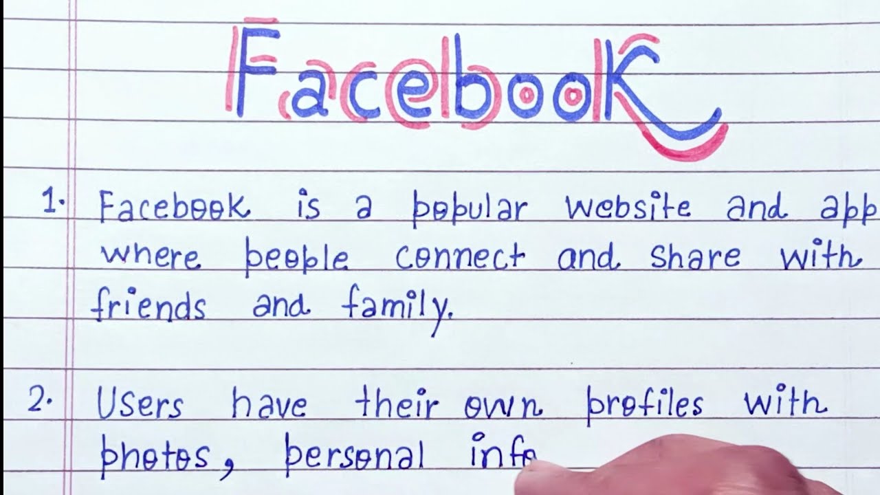 10 lines on Facebook in English|Essay on Facebook in English|Essay on ...