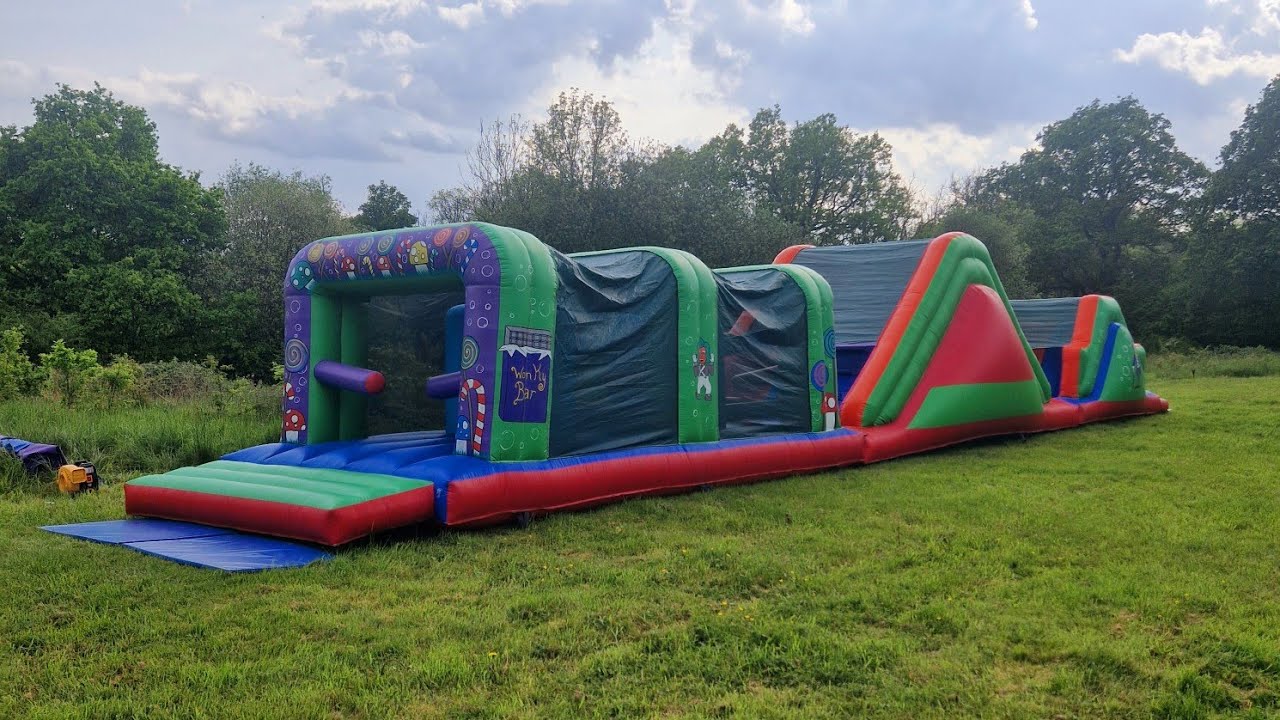 Chocolate Factory Fun Run with slide section 70 foot obstacle course ...