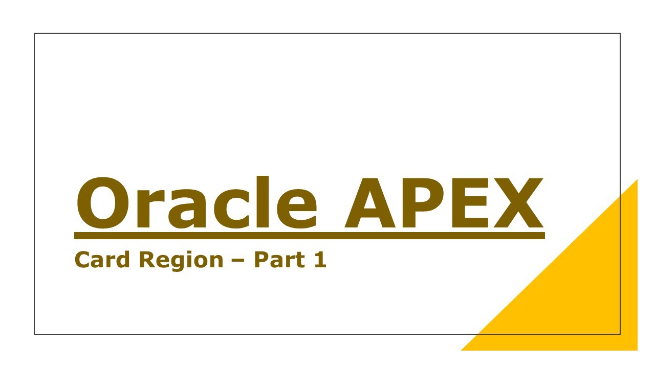 Card Region - Part 1 - YouTube