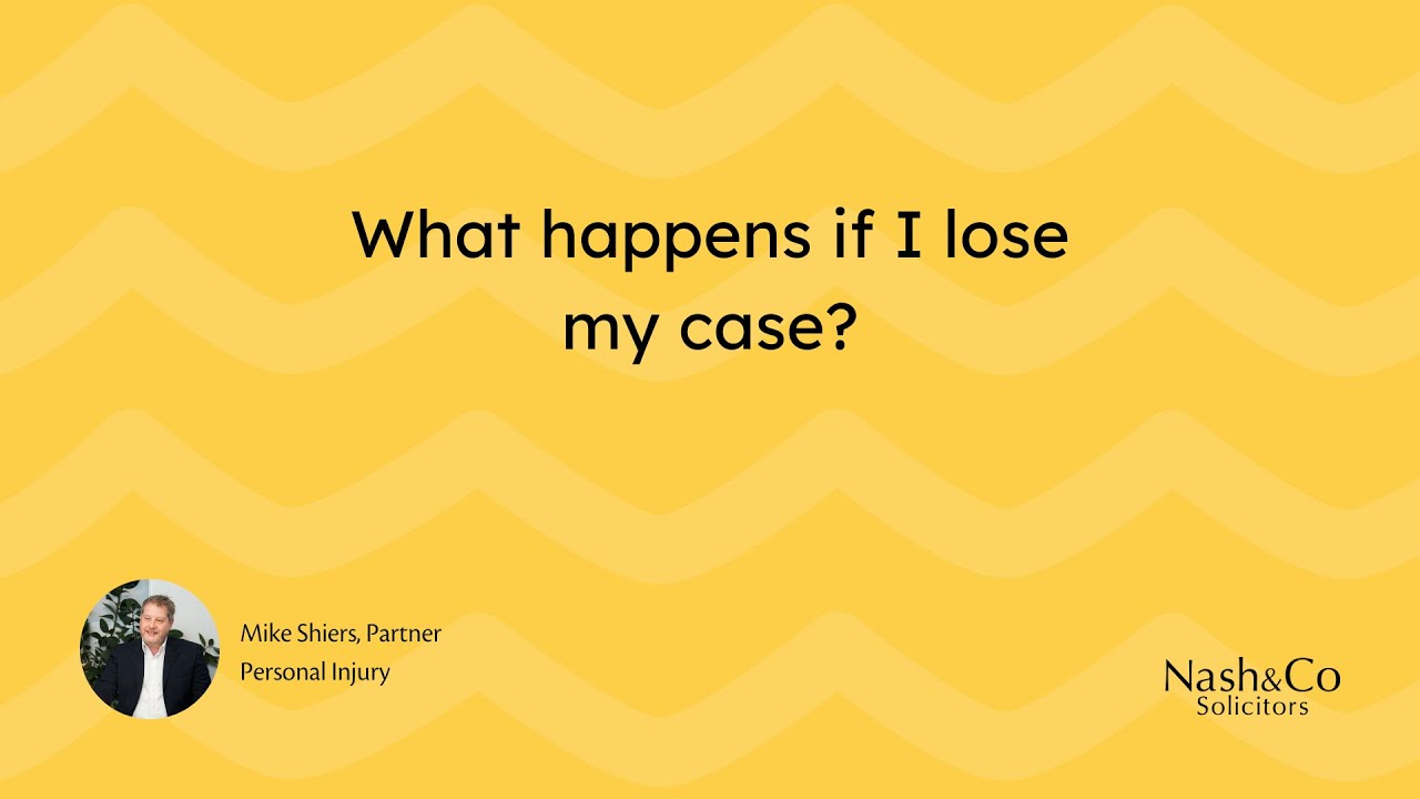 What happens if I lose my case? | Personal Injury FAQ - YouTube