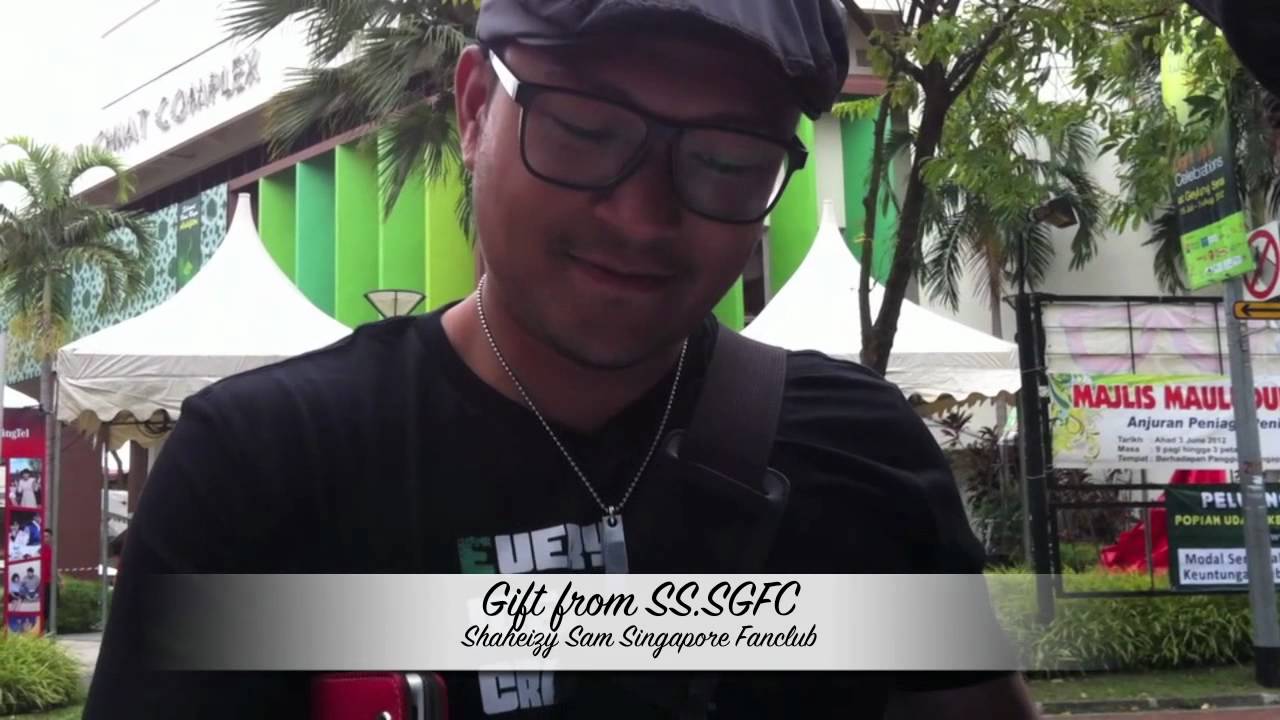 Gift from Shaheizy Sam Singapore Fan Club - July 2012 - YouTube