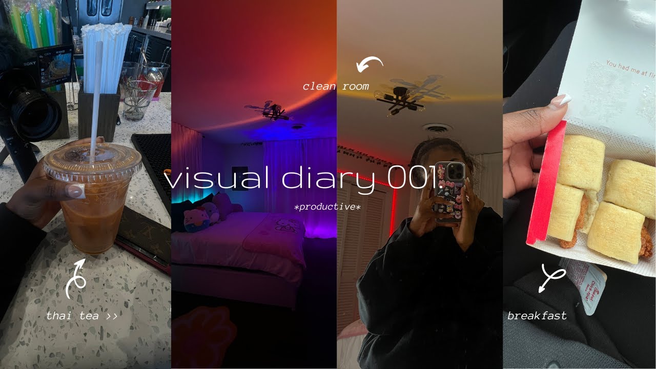 visual diary 001 *PRODUCTIVE day in my life* - YouTube