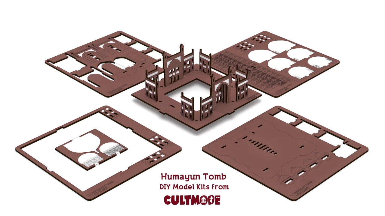 Humayun Tomb Model Kit by Cultmode.in - YouTube