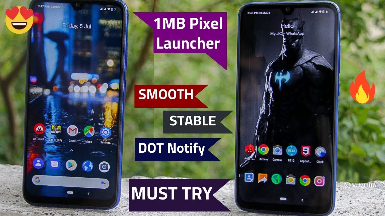 [1MB] 2Jabardast🔥Launcher For Any Phone |Pixel Launcher ft.Redmi Note7 ...