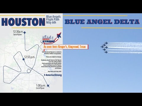 Blue Angels Fly Over Houston May 6, 2020 - YouTube
