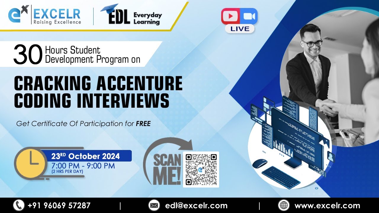 SDP on Cracking Accenture Coding Interview - Day 3 - YouTube