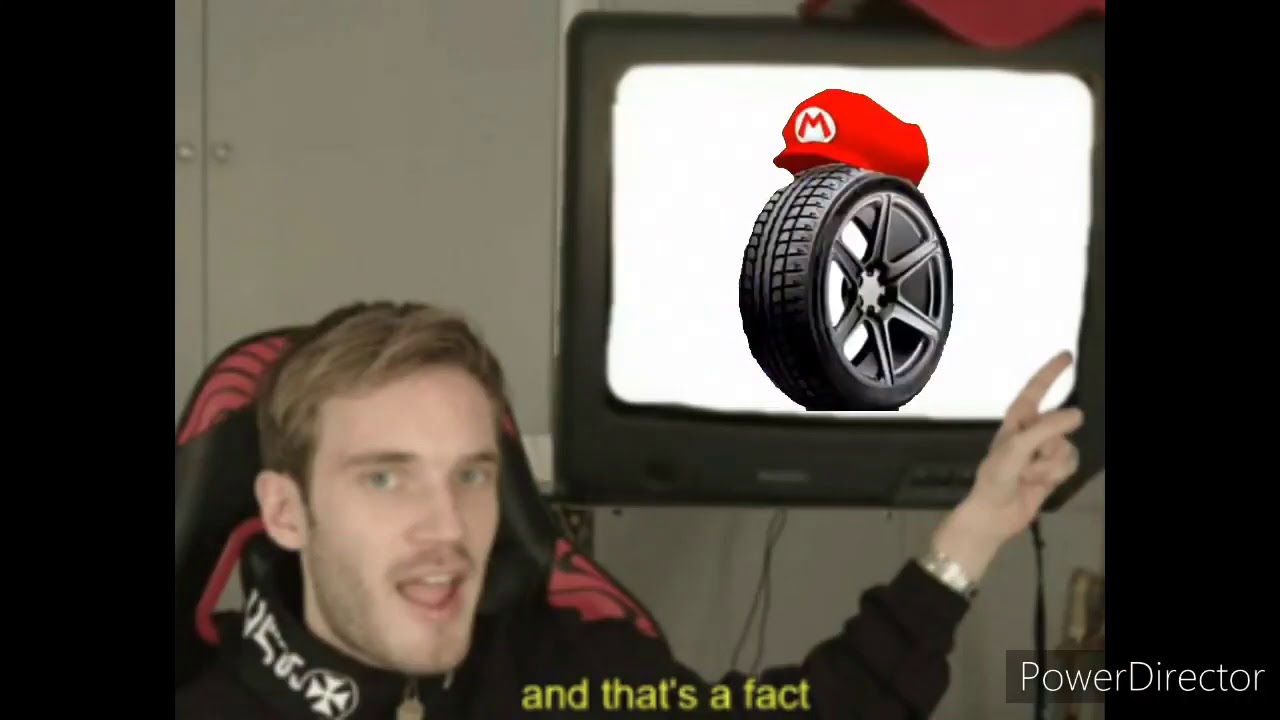 Mario turns into a tire and Pewdiepie agrees - YouTube