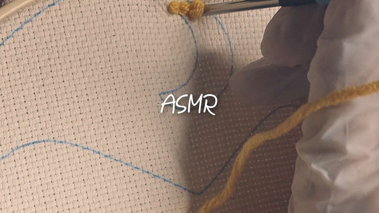 ASMR - Punch Needle D.I.Y Kit | 펀치니들 D.I.Y 키트 - YouTube