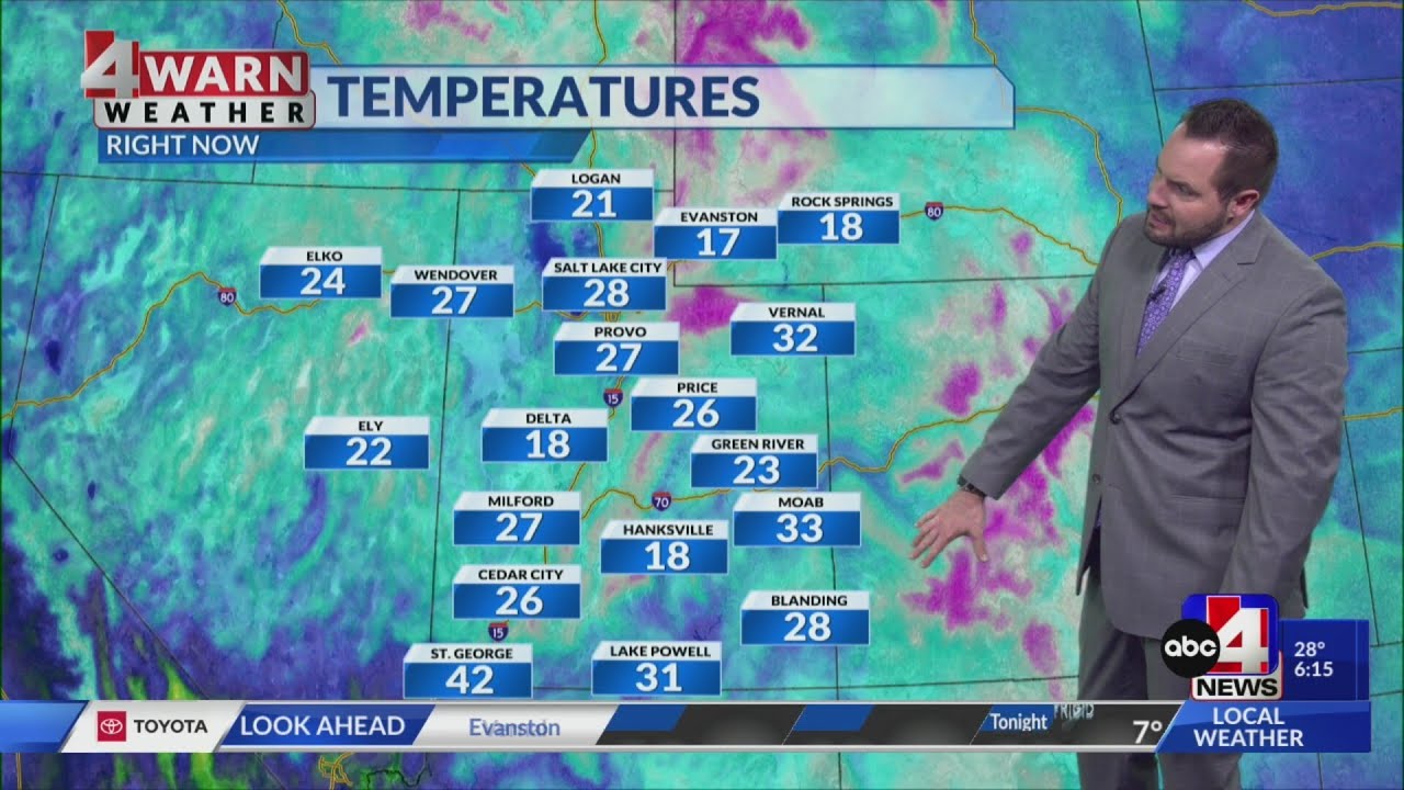 Another frigid day for Utah with plenty of sunny, breezy conditions ...