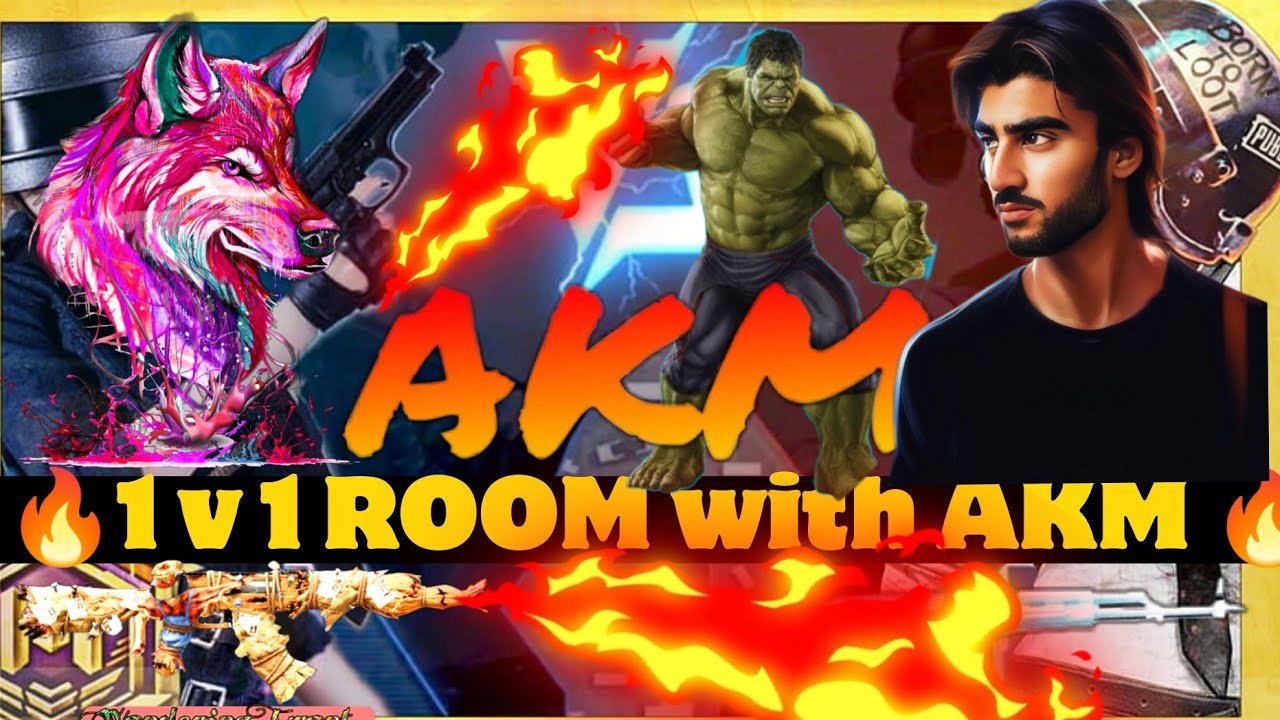1 v 1 ROOM GAMEPLAY WITH BABA AKM - YouTube