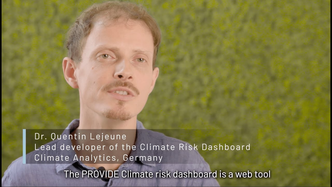 The climate risk dashboard provides data on climate risk that can help ...