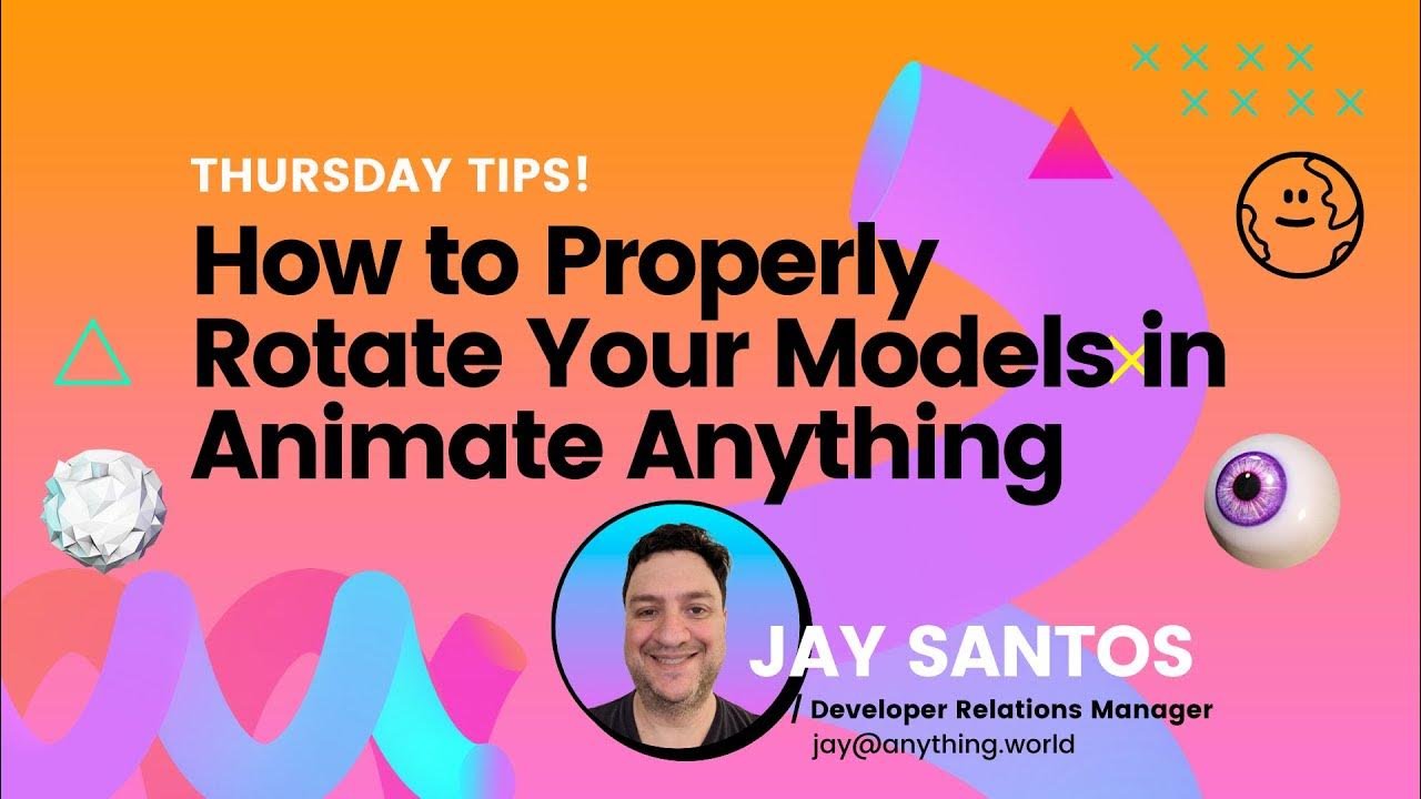 Thursday Tips: How to properly rotate your models in Animate Anything | Anything World - YouTube