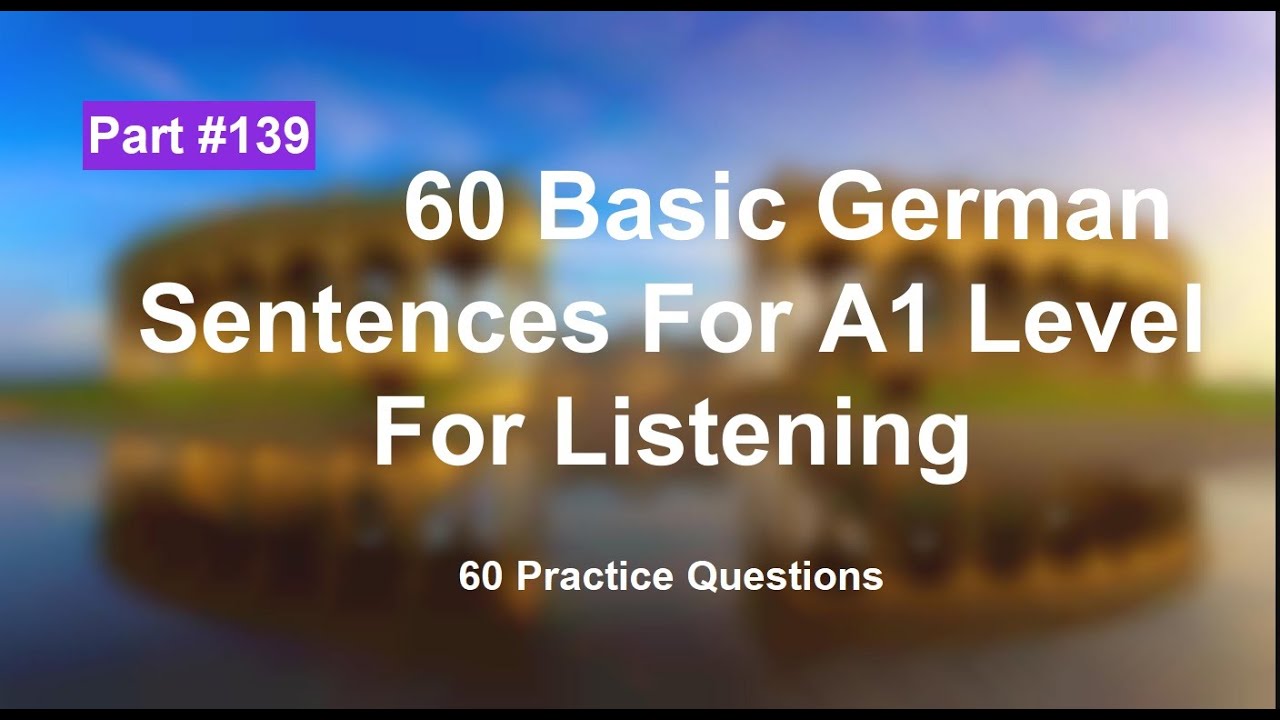 How to listen German Easy Way part 139 | German A1 course online free ...