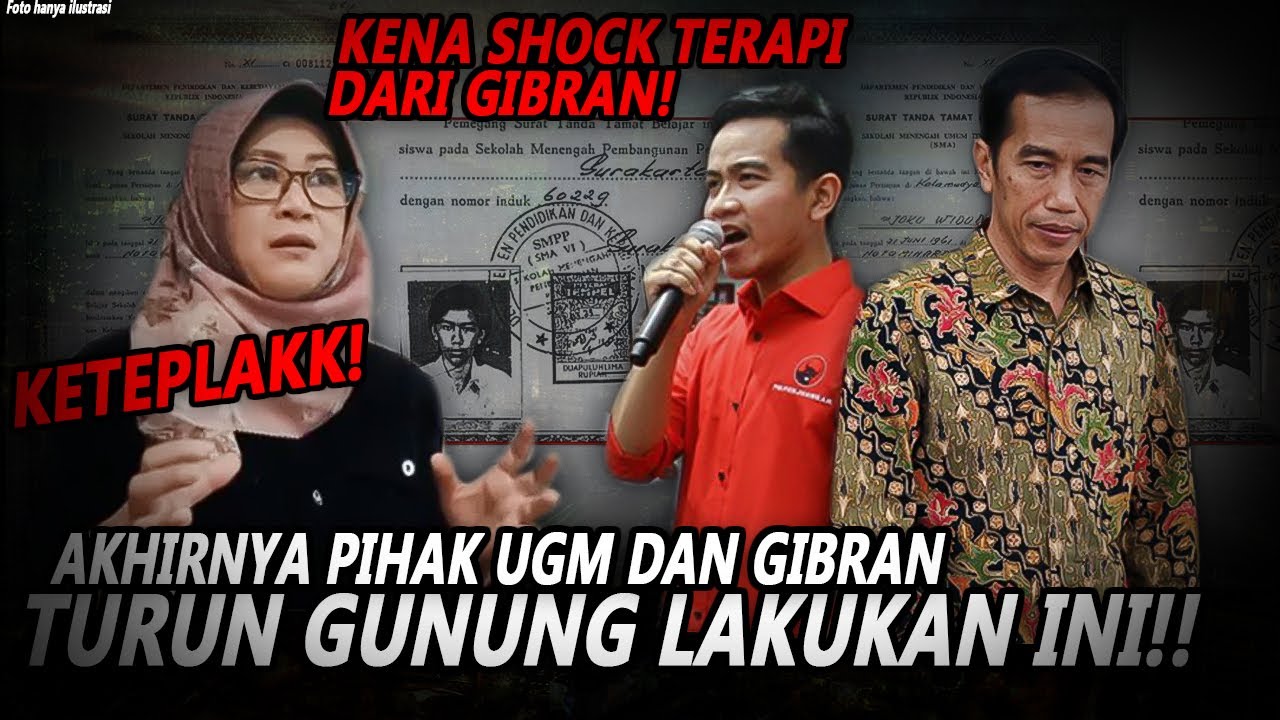 AKHIRNYA UGM DAN GIBRAN TURUN GUNUNG!!TEGASKAN IJAZAH JOKOWI ASLI ...