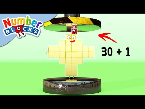 NUMBERBLOCK Thirty One 31 VS. Hydraulic Press! - YouTube