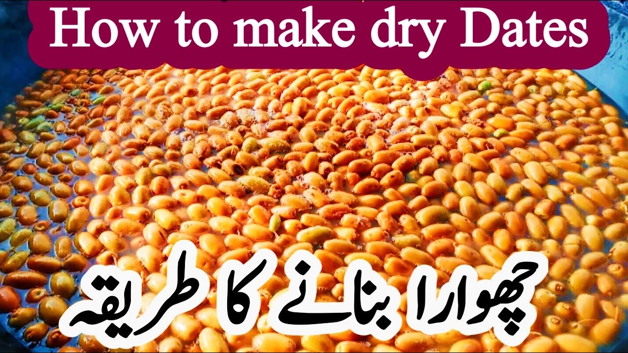 Traditional Dates Processing in Asia | How to make dry dates || Chohara ...