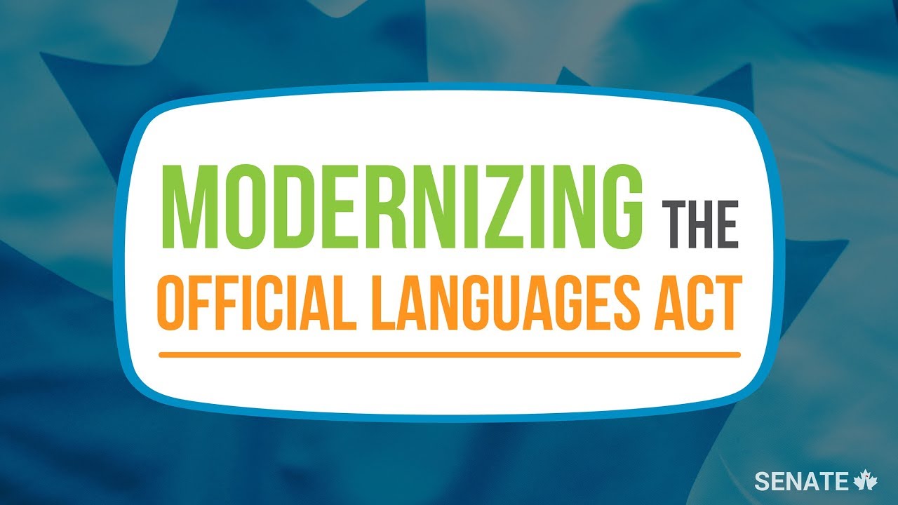 Modernizing the Official Languages Act - YouTube