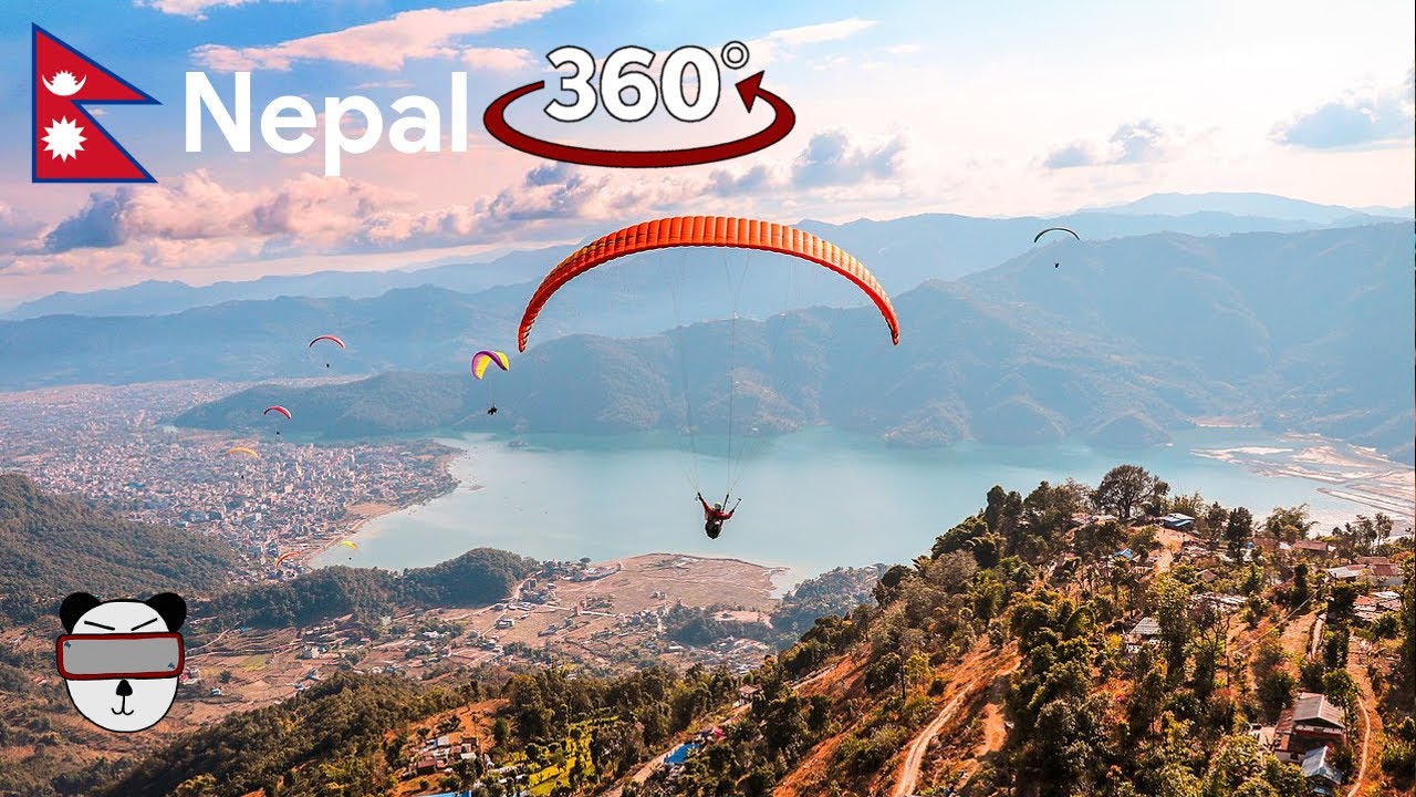 🇳🇵 360° VR Paragliding In The Himalayas [FULL] | Pokhara, Nepal - YouTube