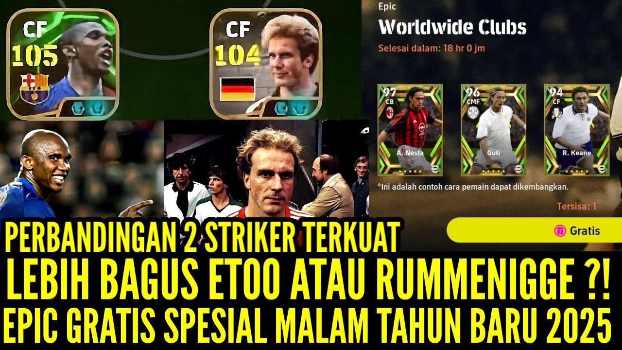 LEBIH BAGUS ET00 ATAU RUMME ! EPIC GRATIS SPESIAL MALAM TAHUN BARU 2O25 ...
