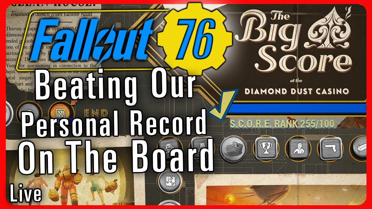 🔴Beating Our Personal Record On The Scoreboard For Fallout 76 - YouTube