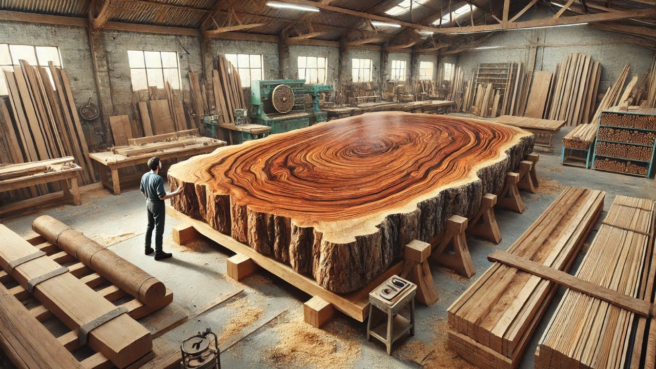woodworking techniques create the fastest table you've ever seen - YouTube