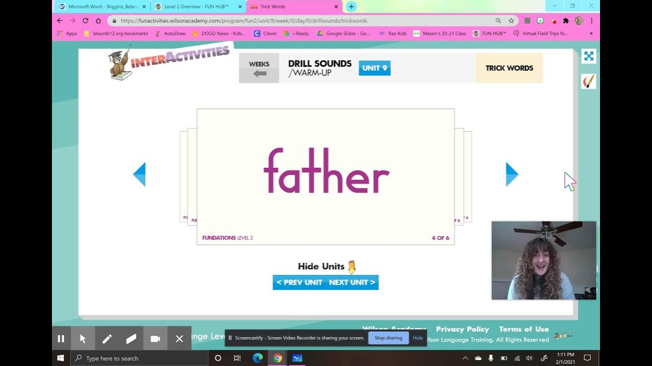 Fundations Unit 9 Week 2 Day 1 - YouTube
