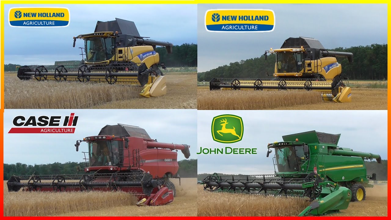 ŽNĚ 2020 | 2x New Holland - CR 9.80 / CR 9080 | John Deere T670i | Case ...