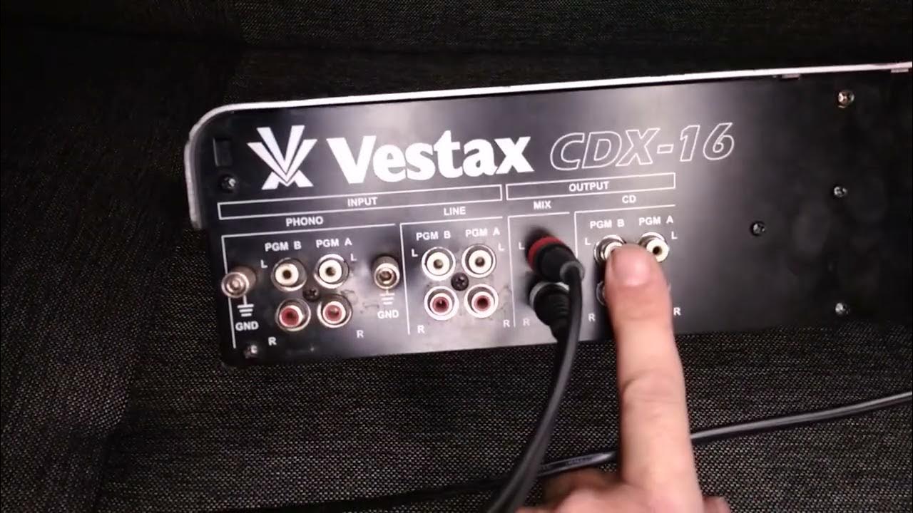Vestax cdx-16 (2003) - YouTube