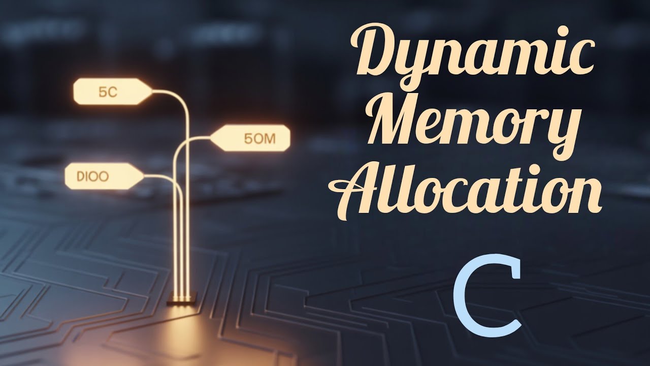 DYNAMIC MEMORY ALLOCATION PART - 1 | DAY - 24 | C PROGRAMMING LANGUAGE TUTORIAL - YouTube