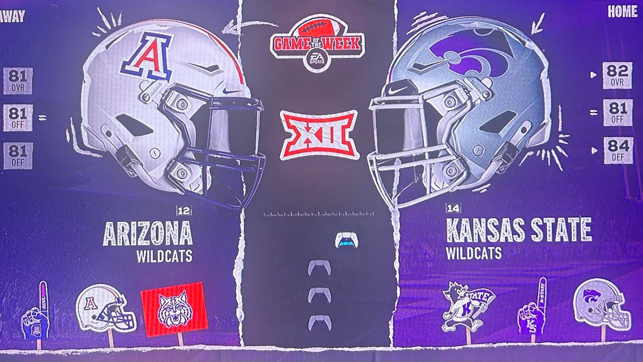 EA SPORTS College Football 25 Arizona State Vs Kansas State Week 3 PS5 ...