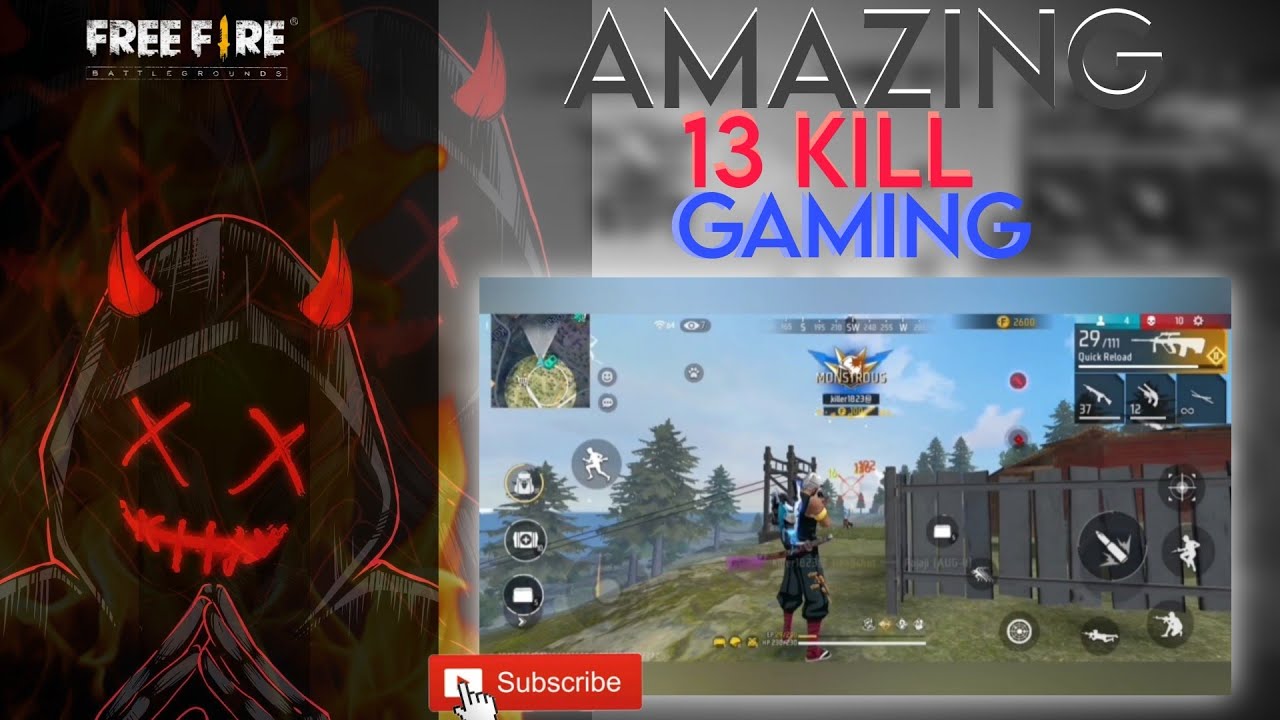 Free Fire 🔥 solo gaming AUG+MAG - 7 🤯 12 kills Total normal - Free Fire ...