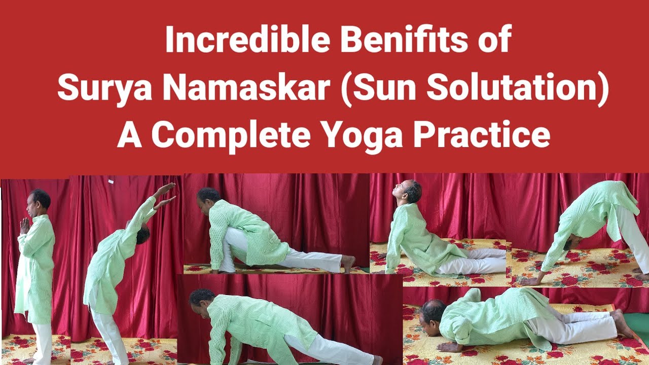Surya Namaskar in English, Sun Solutation - YouTube