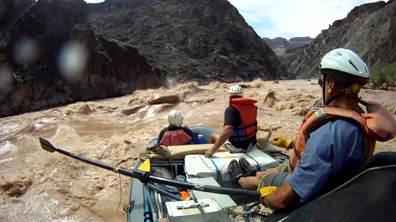 Grand Canyon Rafting-Crystal Rapid: Flipped Raft - YouTube