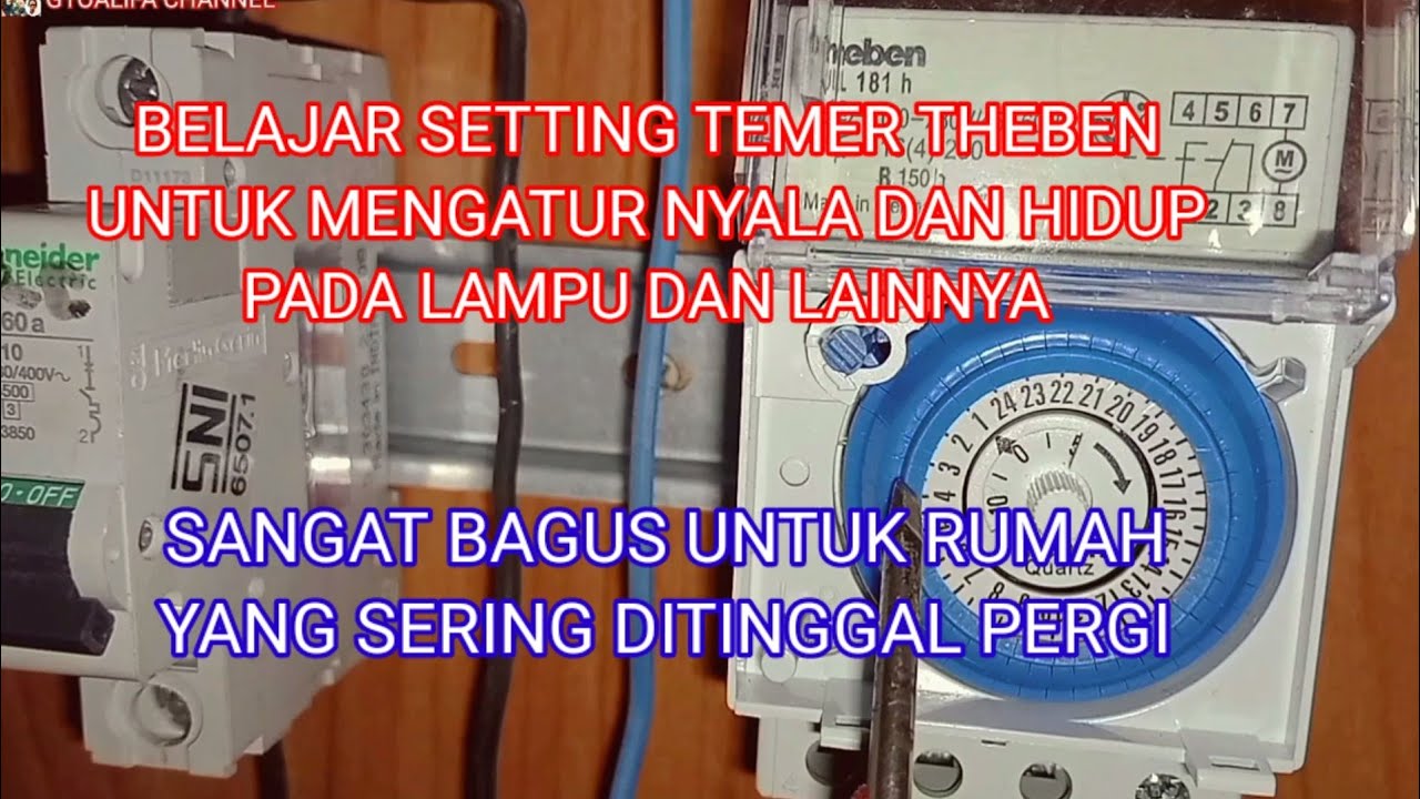 Cara belajar pasang Timer Theben. - YouTube