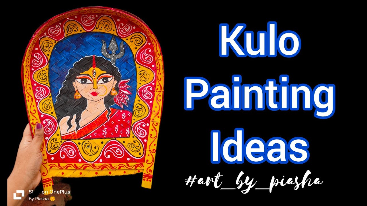 How to paint on KULO 🎨🖌️ Ma Durga Painting 🙏🏻 - YouTube