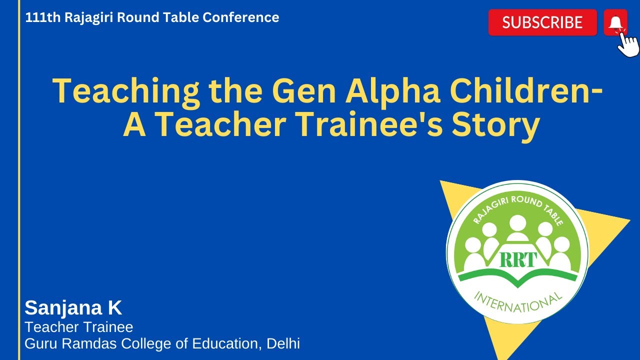 Teaching the Gen Alpha Children- A Teacher Trainee's Story - YouTube