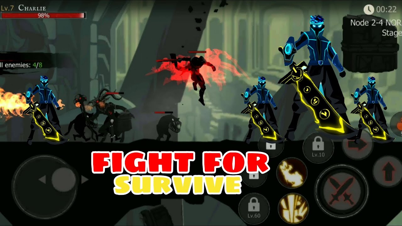 FIGHT WITH ENEMIES TILL VICTORY || SHADOW FIGHT GAMEPLAY - YouTube